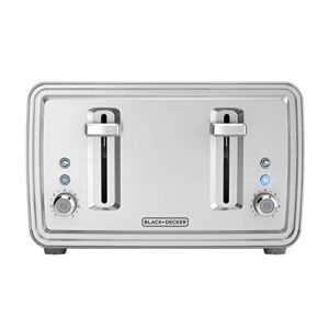 BLACK+DECKER 4-Slice Toaster, Stainless Steel, TR4900SSD