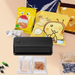 FEPPO Mini Bag Sealer, Bag Sealer Heat Seal Rechargeable Quick Seal Bags Machine, 3 Adjustable Gears Chip Bag Sealer with 3000mAh Battery 3.9" Heating Strip For Snack Bags Mylar Bags Food Storage