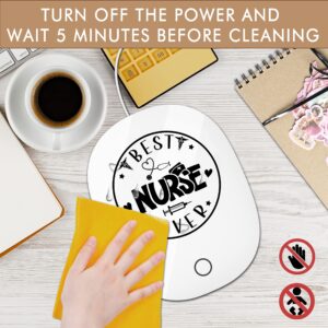 Nurse Gifts-Nurse Week Gifts Great Mug Warmer Set-Mothers Day Nurse Appreciation Gifts Smart Warmer Thermostat Coaster with Mug, Beverage Warmer Maintain Temperature 120℉-140℉