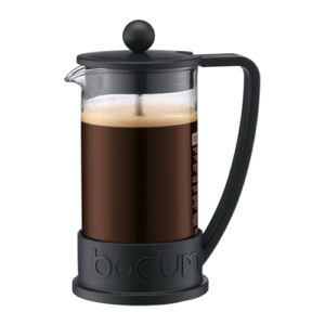 bodum brazil french press coffee and tea maker, 12 oz, black