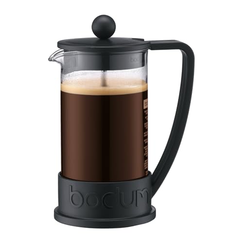 Bodum Brazil French Press Coffee and Tea Maker, 12 oz, Black