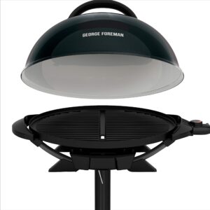 George Foreman GIO2000BK Indoor/Outdoor Electric Grill, 15-Serving, black