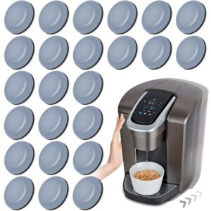 appliance sliders for kitchen appliances 24 pcs self-adhesive small kitchen appliance slider kitchen hacks easy to moviing & space saving kitchen must have gadgets appliance accessories for countertop