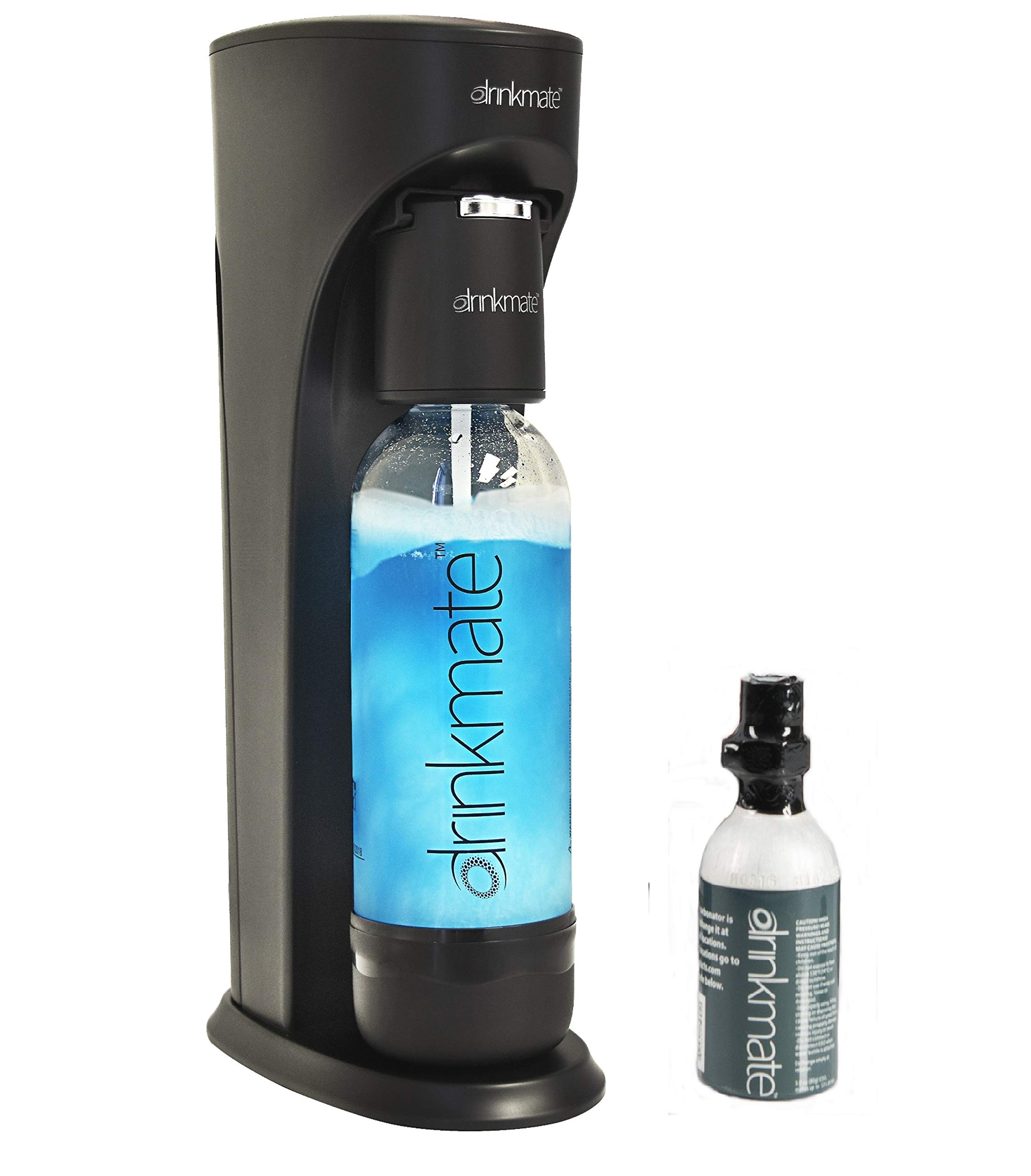 Drinkmate OmniFizz Sparkling Water Maker + 2 Carbonation Bottles (1L)