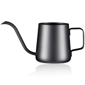 paracity pour over kettle gooseneck spout coffee tea pot 12oz hanging ear hand blunt long narrow drip cup for coffee maker carafe, camping coffee pot for travel coffee maker outdoor