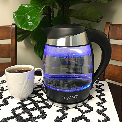 MegaChef Stainless Steel Light Up Tea Kettle, 1.8L, Model 3