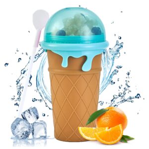 nugyk slushie cup slushy maker cup, upgraded 500ml tik tok slushy frozen magic squeeze cup, cooling maker cup freeze mug milkshake smoothies, cool stuff things for kids teens (coffee)