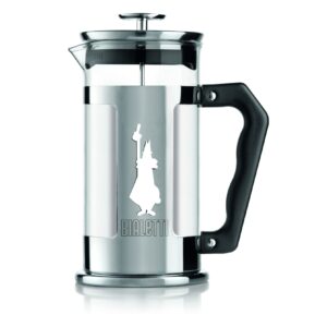 bialetti preziosa french press coffee maker, 600 ml, steel