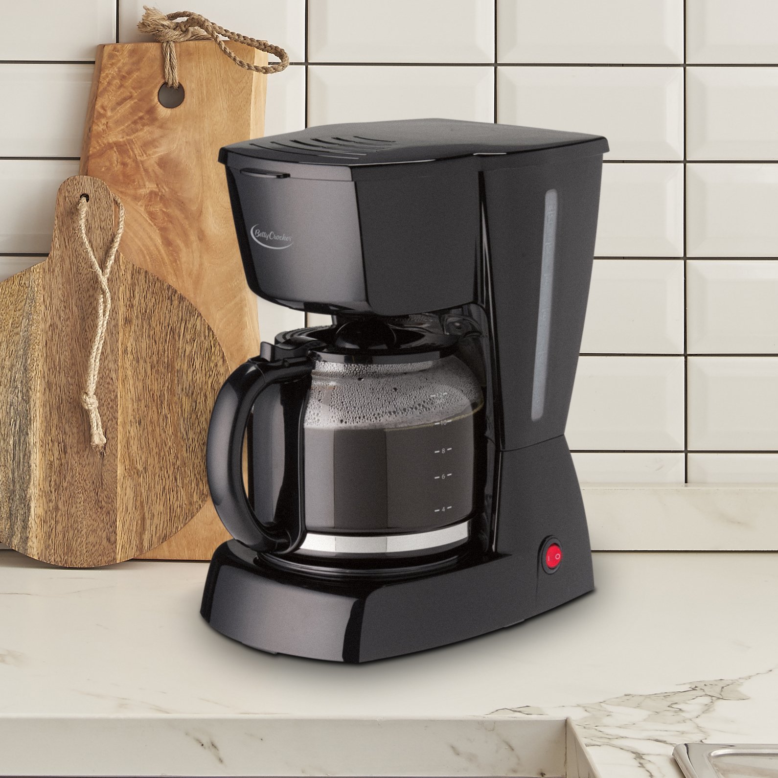 Betty Crocker 12-Cup Coffee Maker, Black, BC-2806CB