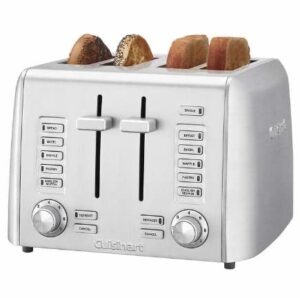 cuisinart rbt-1350pcfr 4 slice metal toaster (renewed)