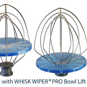 Whisk Wiper® PRO compatible with KitchenAid Bowl-Lift Stand Mixers - Mix Without The Mess - The Ultimate Stand Mixer Accessory - Only Compatible With 6-Wire Whisks (Color: Clear)