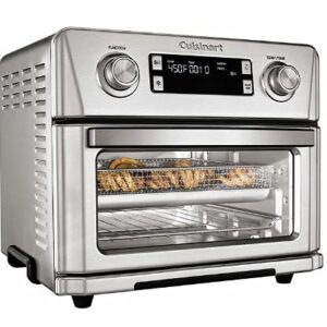 Cuisinart CTOA-130PC2 Digital Model Airfryer Toaster Oven, 0.6 cu ft, Silver