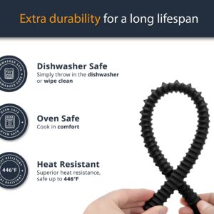 Oven Liners with Oven Rack Shields Bundle - Keep Your Oven Clean and Your Hands Safe from Burns with Non-Stick Heat Resistance Silicone Protectors