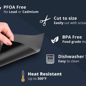 Oven Liners with Oven Rack Shields Bundle - Keep Your Oven Clean and Your Hands Safe from Burns with Non-Stick Heat Resistance Silicone Protectors