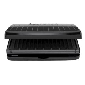 George Foreman 5-Serving Classic Plate Electric Indoor Grill and Panini Press - Black