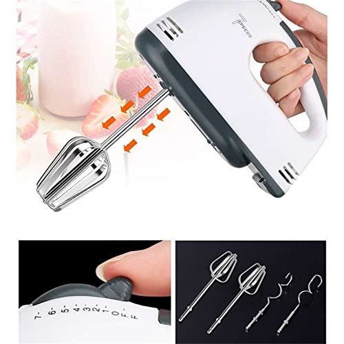 Hand Mixer, Electric Home Small Desktop Egg Hopper Noodle Cream Stirring with 4 Mixing Rods and a Separator for Kichen