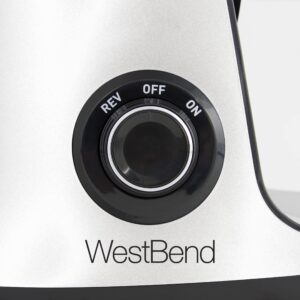 West Bend Juicer Cold Press Masticating For Juicing Fruits Vegetables and Greens, 150-Watts, White (Renewed Premium)