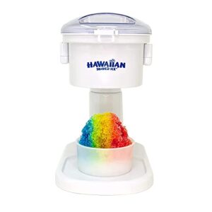 Hawaiian Shaved Ice Snow Cone Machine Package with 6 Flavoring Syrups and Party Ready Accessories