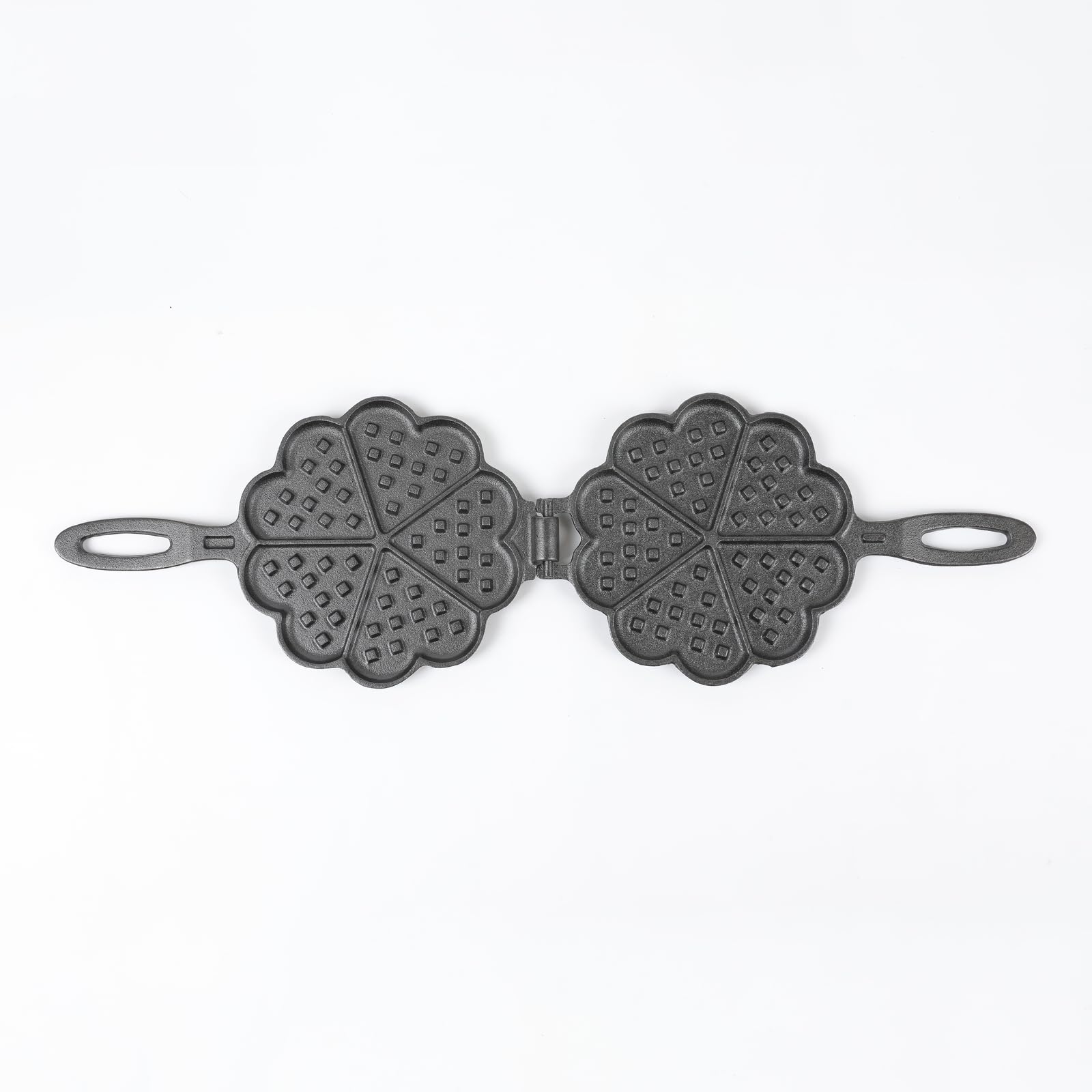 HAWOK Cast Iron Heart Shaped Waffle Iron Waffle Maker…