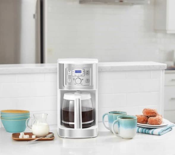 Cuisinart Brew Central Digital Display 14-Cup Self-cleaning Programmable Coffee Maker White (Renewed)