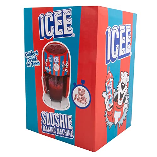 ICEE Snow Cone Machine. Genuine ICEE Home Slushie Ice Shaver. Creates up to half a Gallon of Ice Cold ICEE Slushy. Officially Licensed ICEE Merchandise from Fizz Creations.