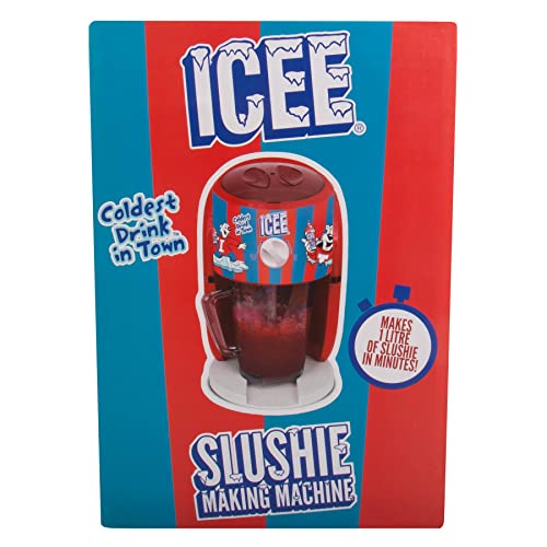 ICEE Snow Cone Machine. Genuine ICEE Home Slushie Ice Shaver. Creates up to half a Gallon of Ice Cold ICEE Slushy. Officially Licensed ICEE Merchandise from Fizz Creations.