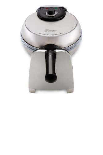 Oster Titanium Infused DuraCeramic Flip Waffle Maker, Stainless Steel (CKSTWFBF22-TECO)