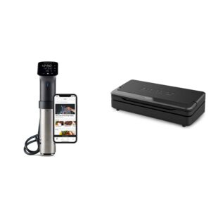 anova culinary sous vide precision cooker pro (1200 watts) and precision vacuum sealer pro bundle