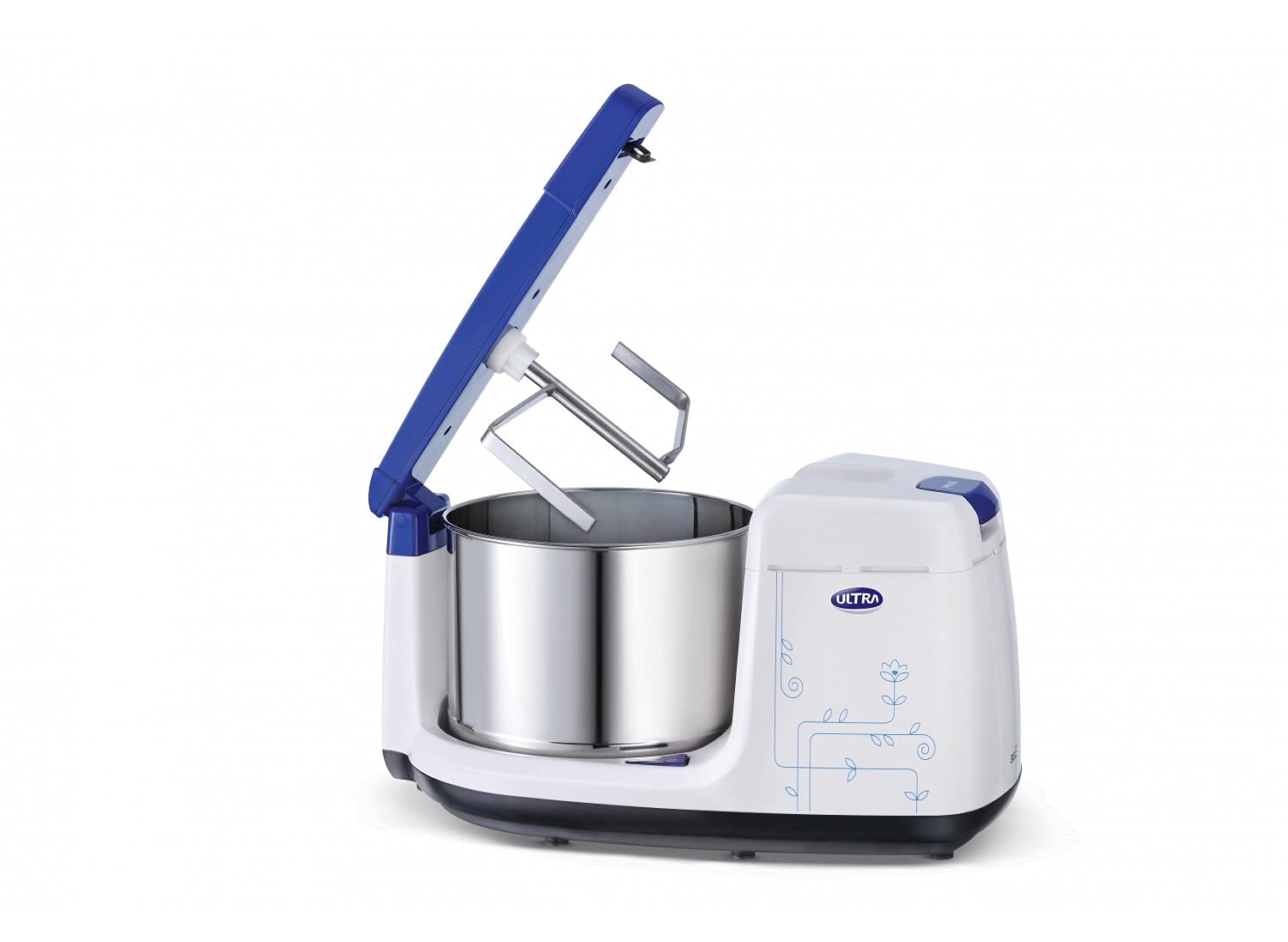 Elgi Ultra Bigg+ 2.5 Liter Table Top Wet Grinder | With Atta Kneader 110 Volt For USA & Canada, Blue