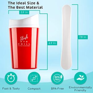 Bingbong Slush and Shake Maker – Frozen Slush Cup for Instant, Ice cream maker for kids, Smoothies – Slushy Cup Maker for the Whole Family Home DIY Smoothie Cup – BPA Free, Multiple Colors