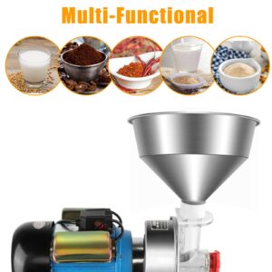 Molino De Maiz Electrico Maquina Para Moler Corn Wheat Grain Mill Grinder Electric Grinding Machine with Funnel for Flour Rice Feed Coffee Pellet in Powder 110V Electrica Para Masa (Hacer Tortillas)