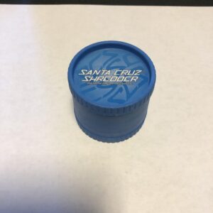 Santa Cruz Shredder Grinder for Herbs Knurled Top for Stronger Grip 3-Piece 2.2" (Blue)