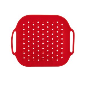 instant pot accessory official air fryer silicone tray, one size, red