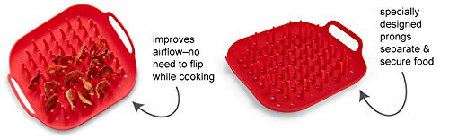 Instant Pot Accessory Official Air Fryer Silicone Tray, One size, Red