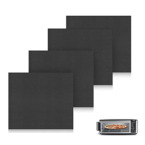 4 Pack Air Fryer Oven Liners, Non-stick Air Fryer Oven Mat Baking Mat Compatible with Foodi SP101 SP201 SP301 Ninja Air Fry Oven Toaster Oven Microwave Bottom of Gas & Electric Oven