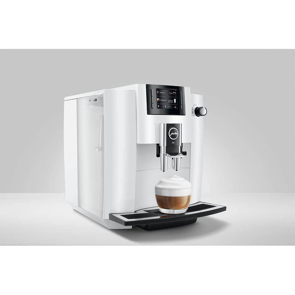 Jura E6 Automatic Coffee Center (Piano White)