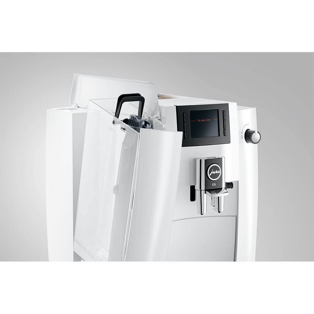 Jura E6 Automatic Coffee Center (Piano White)