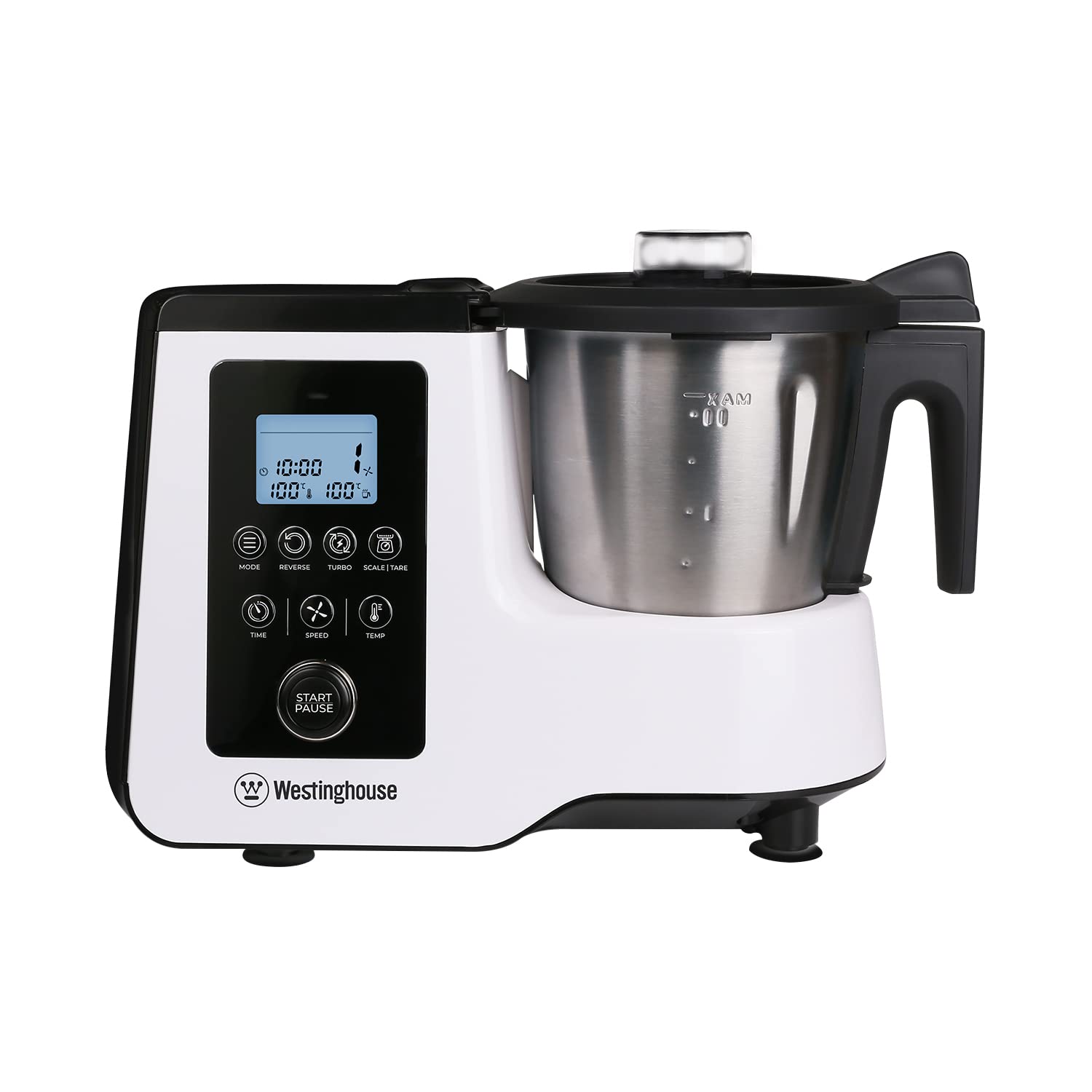 Westinghouse Smart Cooking Machine - 10-in-1 Functionality, Featuring 3 Preset Cooking Modes, LCD Display, Built-In Temperature Controls, and 3L Removable SS Mixing Bowl