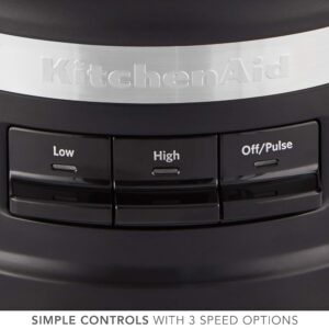 KitchenAid KFP0718BM Food Processor, 7 Cup, Black Matte (Renewed)