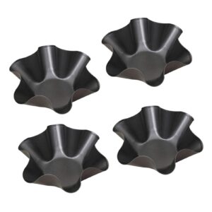 4pcs tortilla maker nonstick taco shell maker salad bowl carbon steel baking molds for kitchen