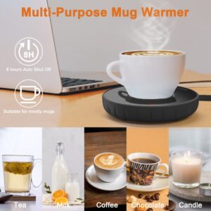 Smart Coffee Mug Warmer with Auto Shut Off for Home Office Desk Use,Touch Control Tech Safety and Smart Temperature Settings (Black-1)