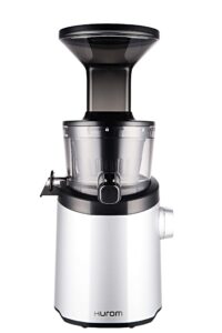 hurom h101 easy clean slow juicer, matte silver (renewed)