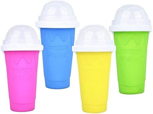 Slushy Cup (330ml, Silicone), Slushy Maker Cup, Quick Smoothies Magic Slushie Cup, Instant Yummy Smoothies & Milkshakes, Squeeze Cup, Cool Smoothie in Summer, for Everyone