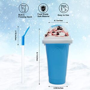 Slushy Cup (330ml, Silicone), Slushy Maker Cup, Quick Smoothies Magic Slushie Cup, Instant Yummy Smoothies & Milkshakes, Squeeze Cup, Cool Smoothie in Summer, for Everyone