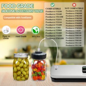 Electric Mason Jar Vacuum Sealer, ZVBBON Powerful Food Saver Jar Sealer Vacuum Sealing Accessory for Wide and Regular Mouth Mason Jars, Mason Jar Sealer Vacuum Kit with Portable Vacuum Pump