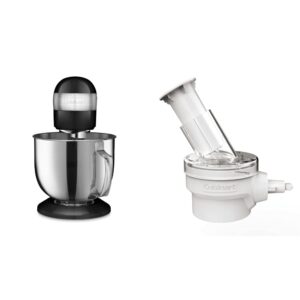 cuisinart sm-50bk 5.5 quart stand mixer, manual, onyx black & spi-50 spiralizer, white