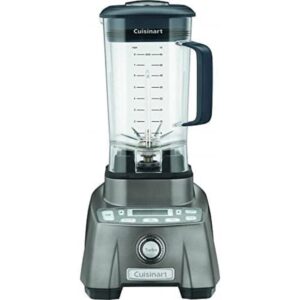 Cuisinart CBT-2000 3.5 Peak Hurricane Pro Blender, Gunmetal, Gun Metal & 7 Cup Food Processor by, 600-Watt Motor, White, DLC-10SYP1