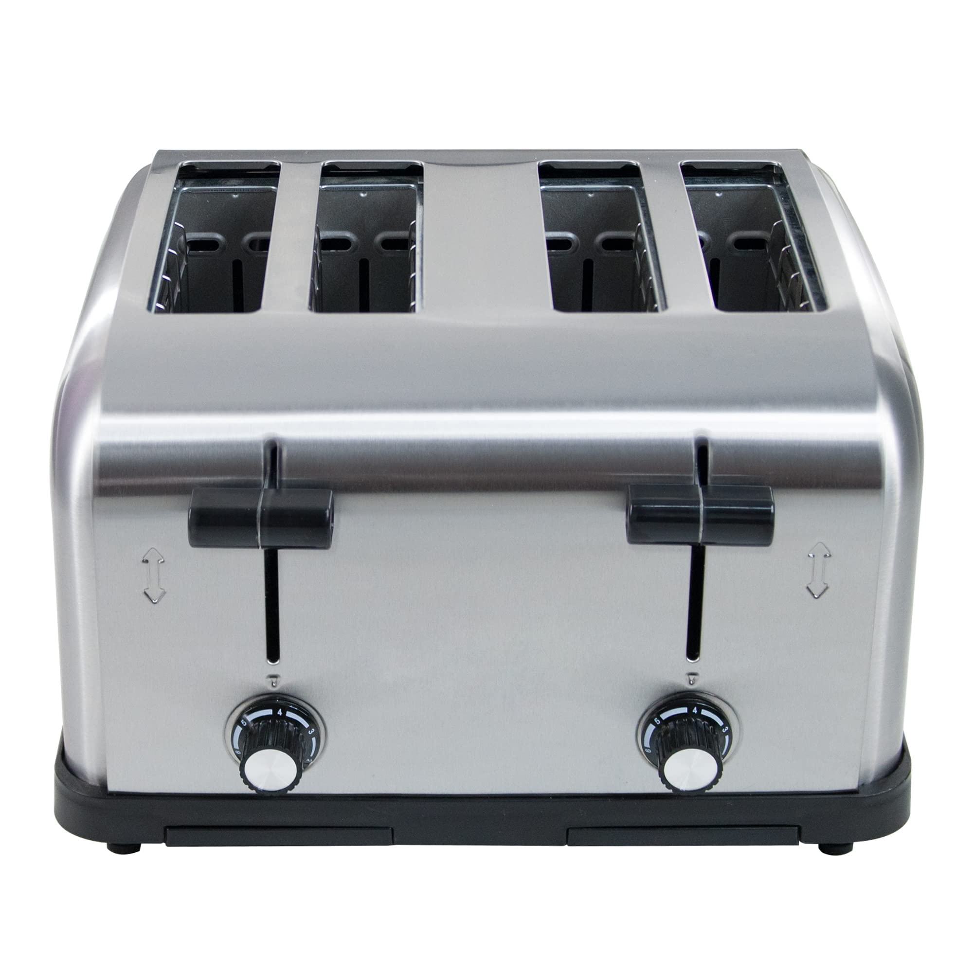 Clivia Commercial Toaster for Restaurant, 4 Slice Toaster Heavy Duty Commercial Pop-Up Toaster, Stainless Steel Toaster Ovens