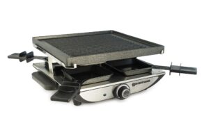 swissmar geneva 4-person stainless steel raclette