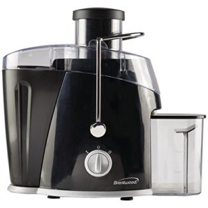 brentwood juice extractor with graduated jar, 2-speed 400w, black